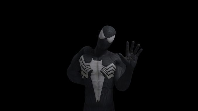Symbionte Spider-man Marvel midnight suns free 3D model rigged | CGTrader