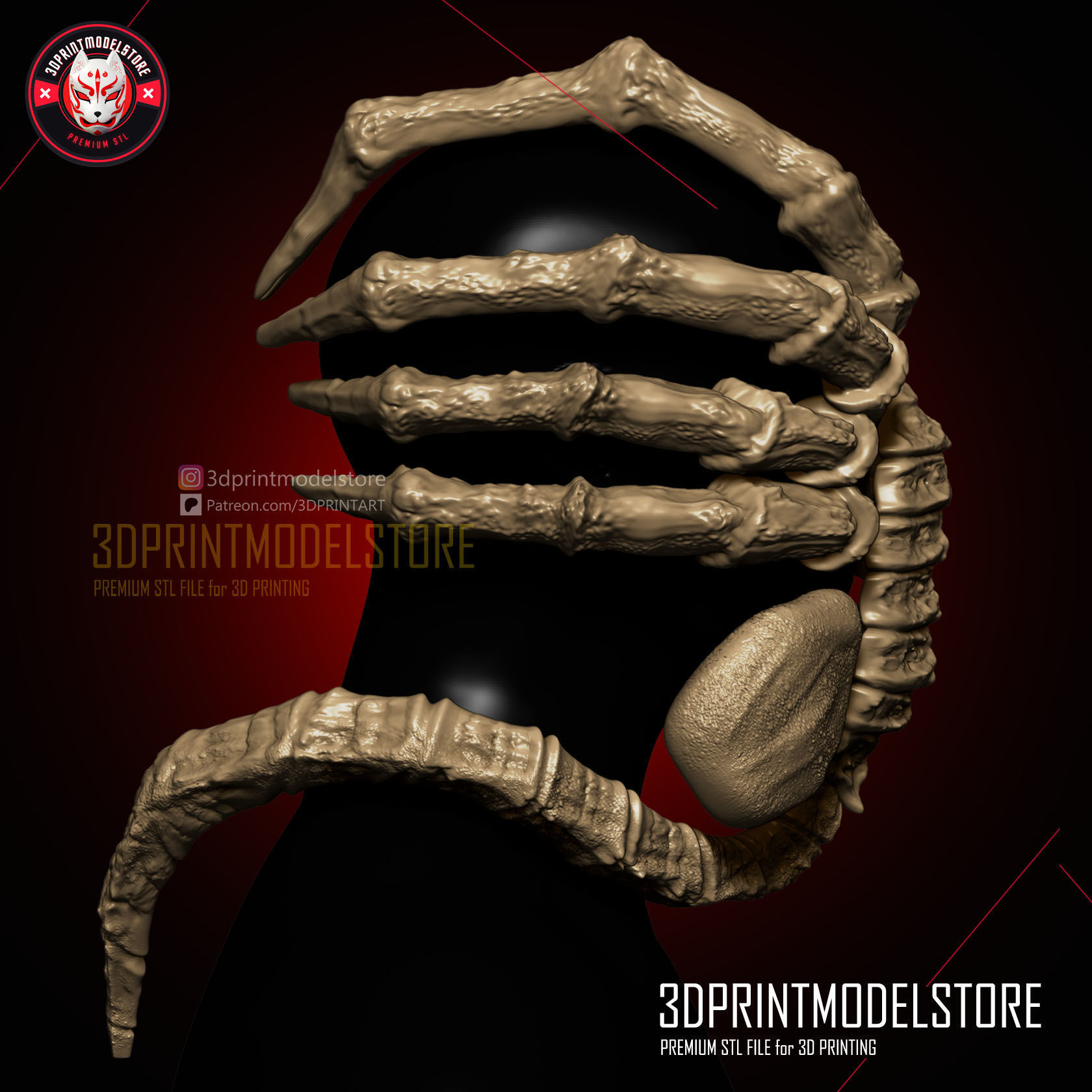 Alien Romulus Facehugger Mask - Halloween Cosplay Horror 3D model 3D ...