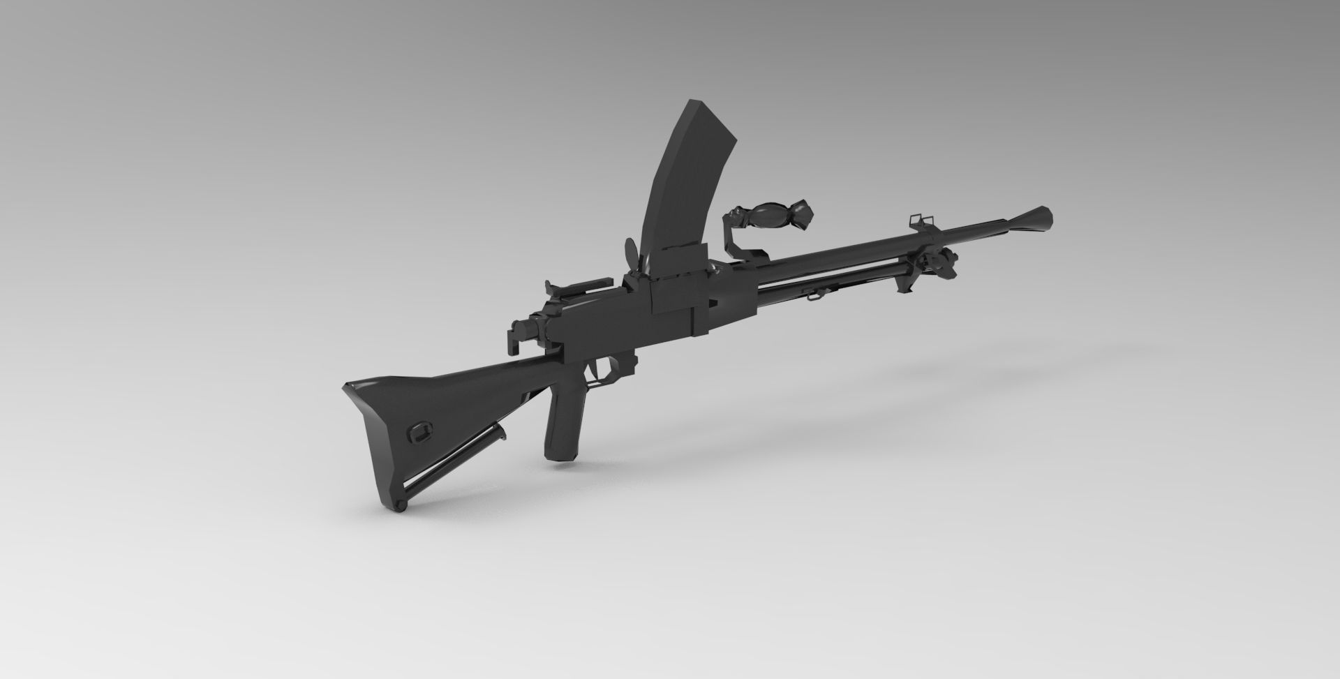 Type 99 light machine gun 3D model | CGTrader