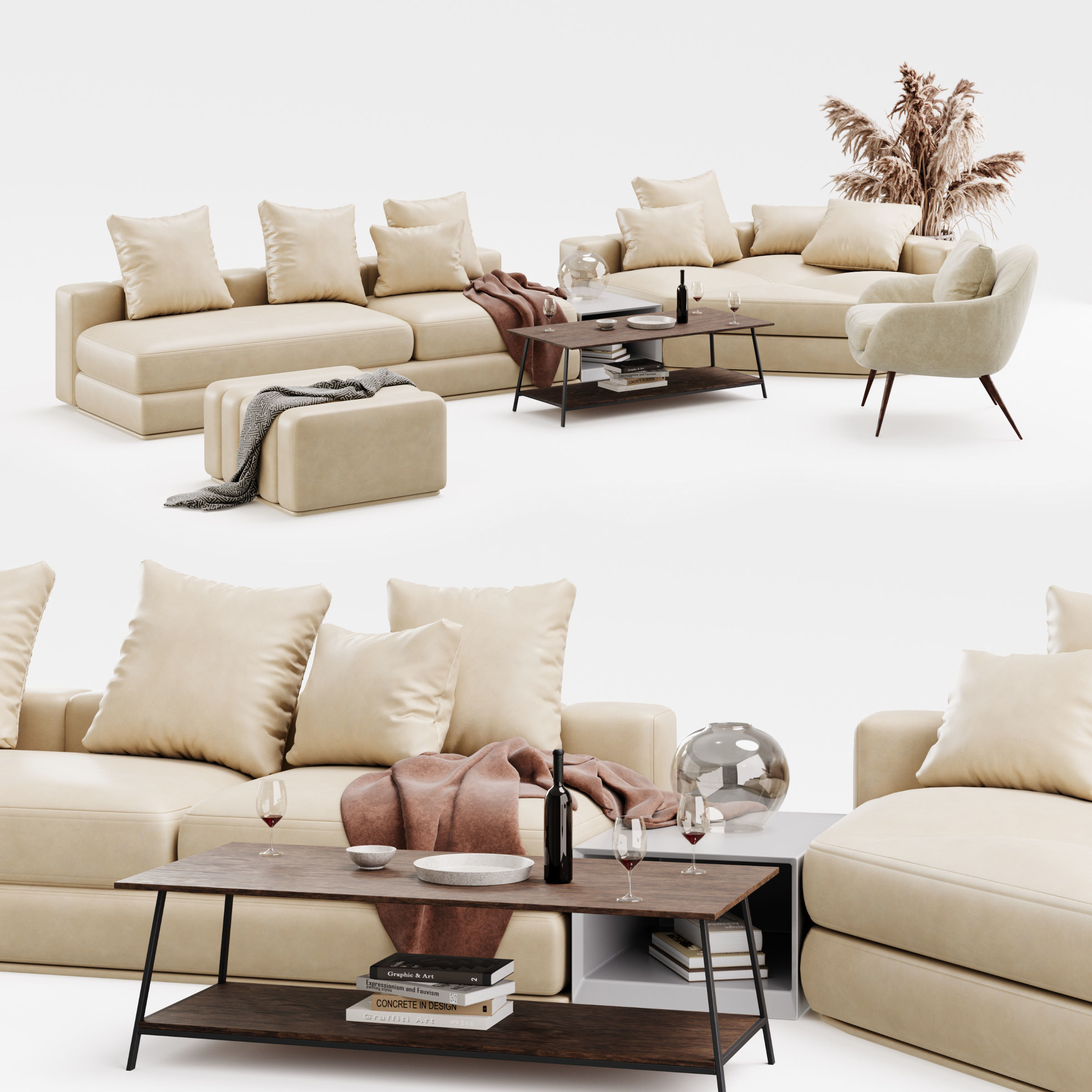 Archmodels vol 291 - collection of stylish lounge furniture 3D model ...