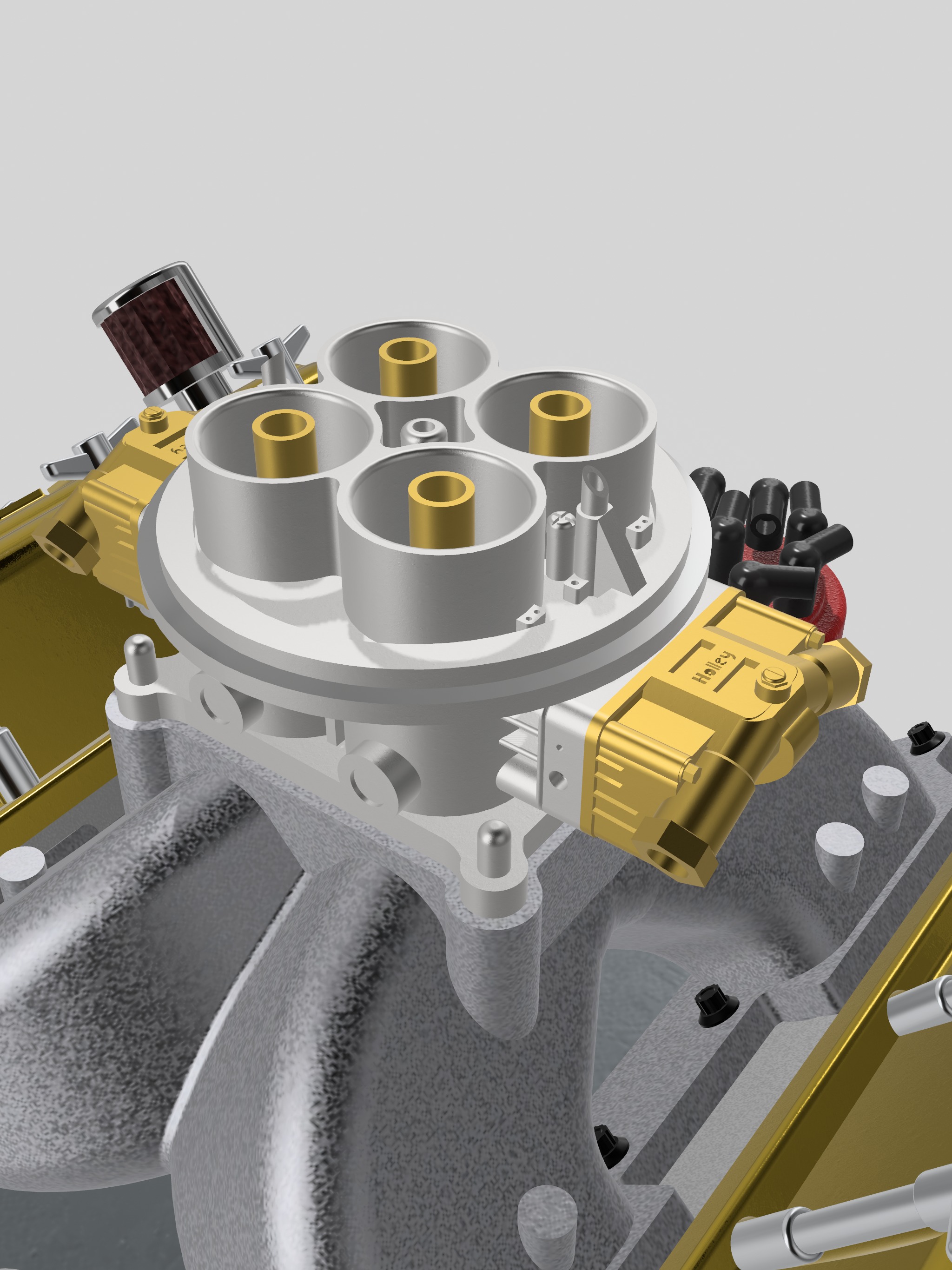 1980s 1990s style Big Block Chevy BBC Engine 3D model 3D printable ...