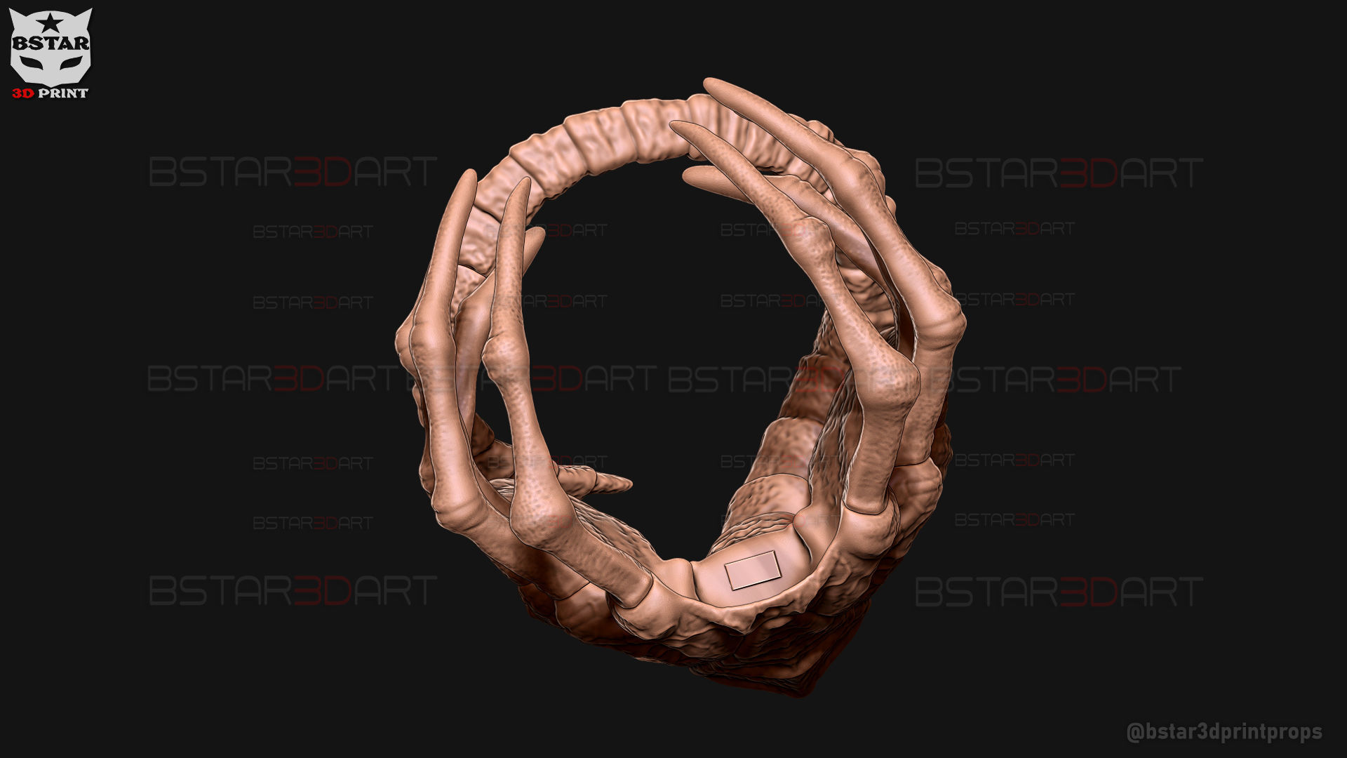 Alien Romulus Facehugger High Quality Mask 3D model 3D printable | CGTrader