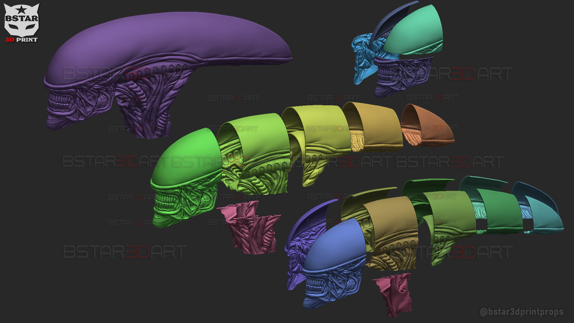 Collection Alien Romulus Movie 2024 3D printable | CGTrader