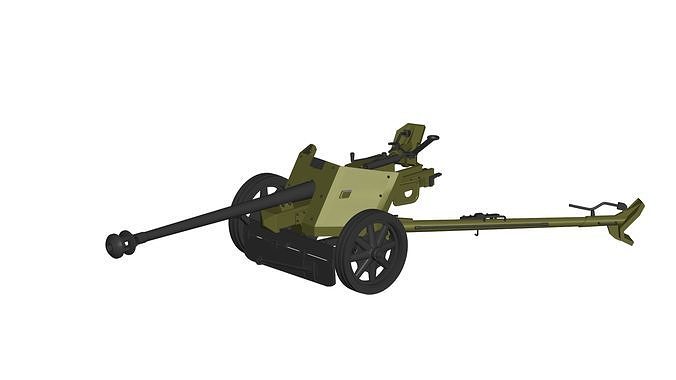 military canon 3D model | CGTrader