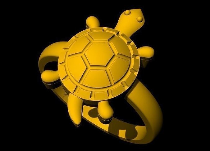 Tortoise Ring 3dm file 3D model 3D printable | CGTrader
