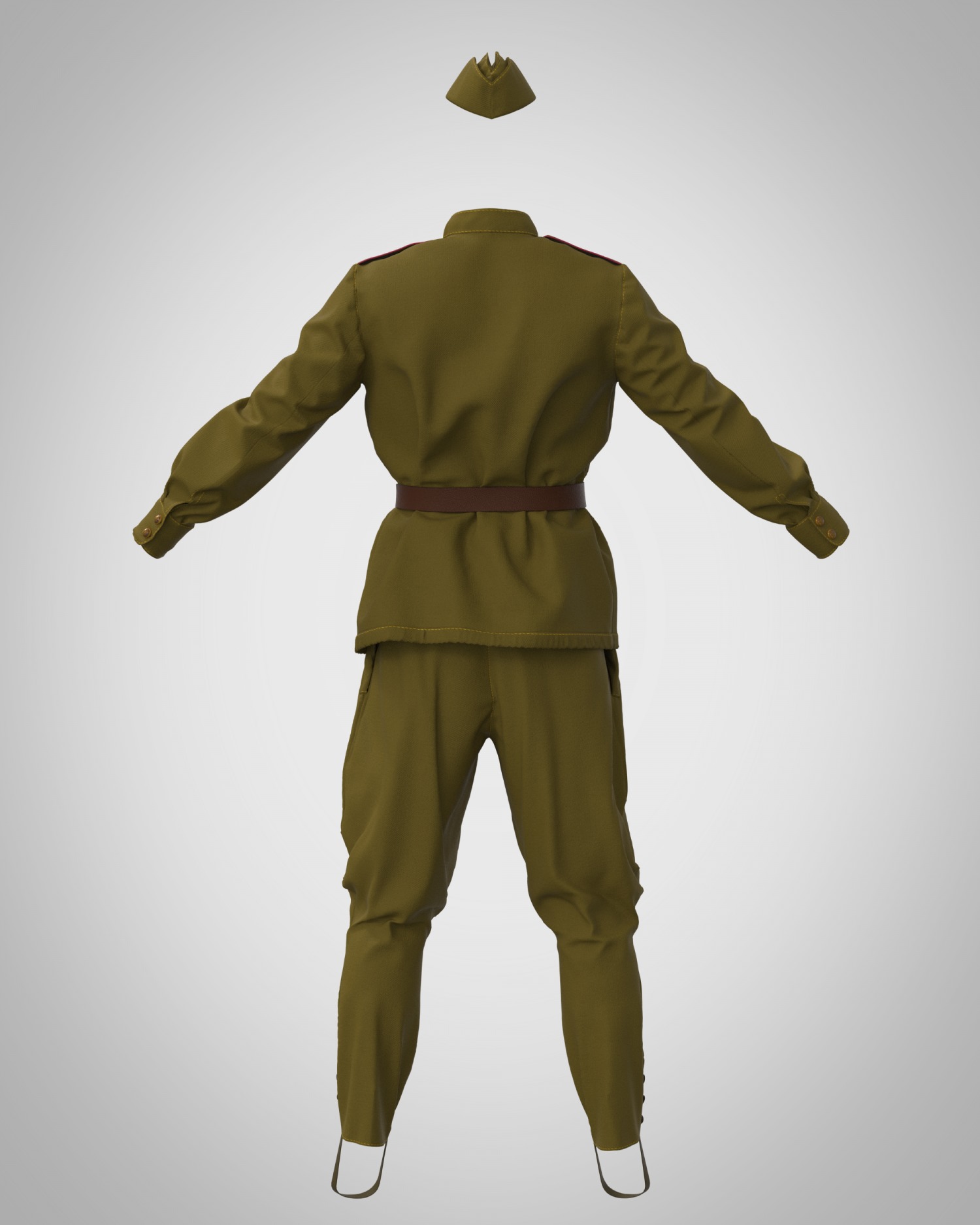 3D model Clothing high-poly Soviet Soldier Military Uniform 3D model ...