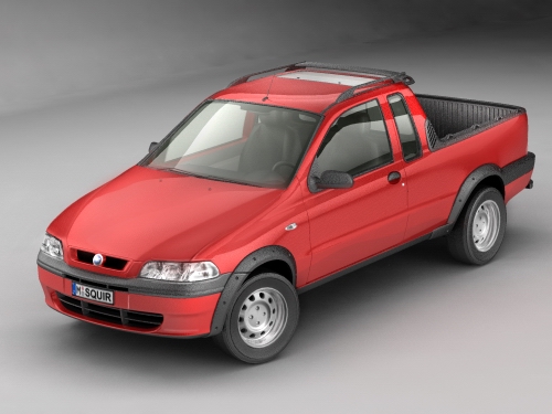 Fiat Strada Adventure Pickup Truck 3D Model 3D model | CGTrader