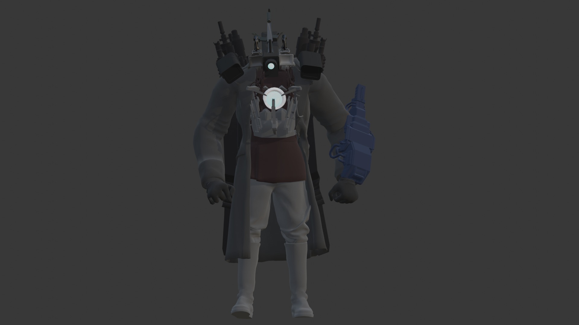 upgraded titan cameraman 3D model animated rigged | CGTrader