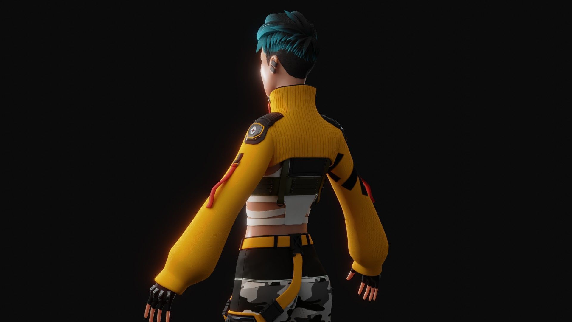 Rigged Female character free 3D model rigged | CGTrader