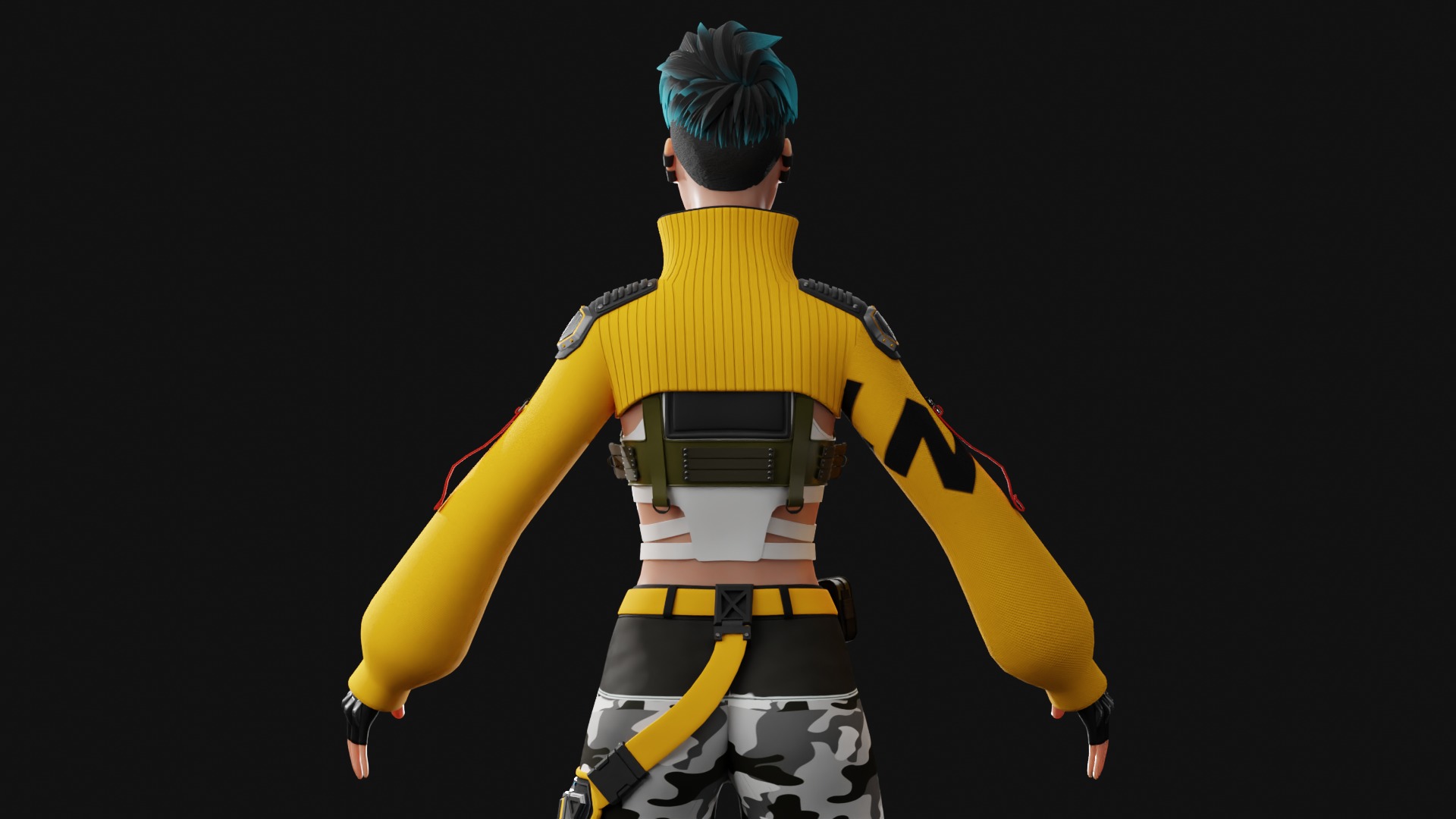 Rigged Female character free 3D model rigged | CGTrader