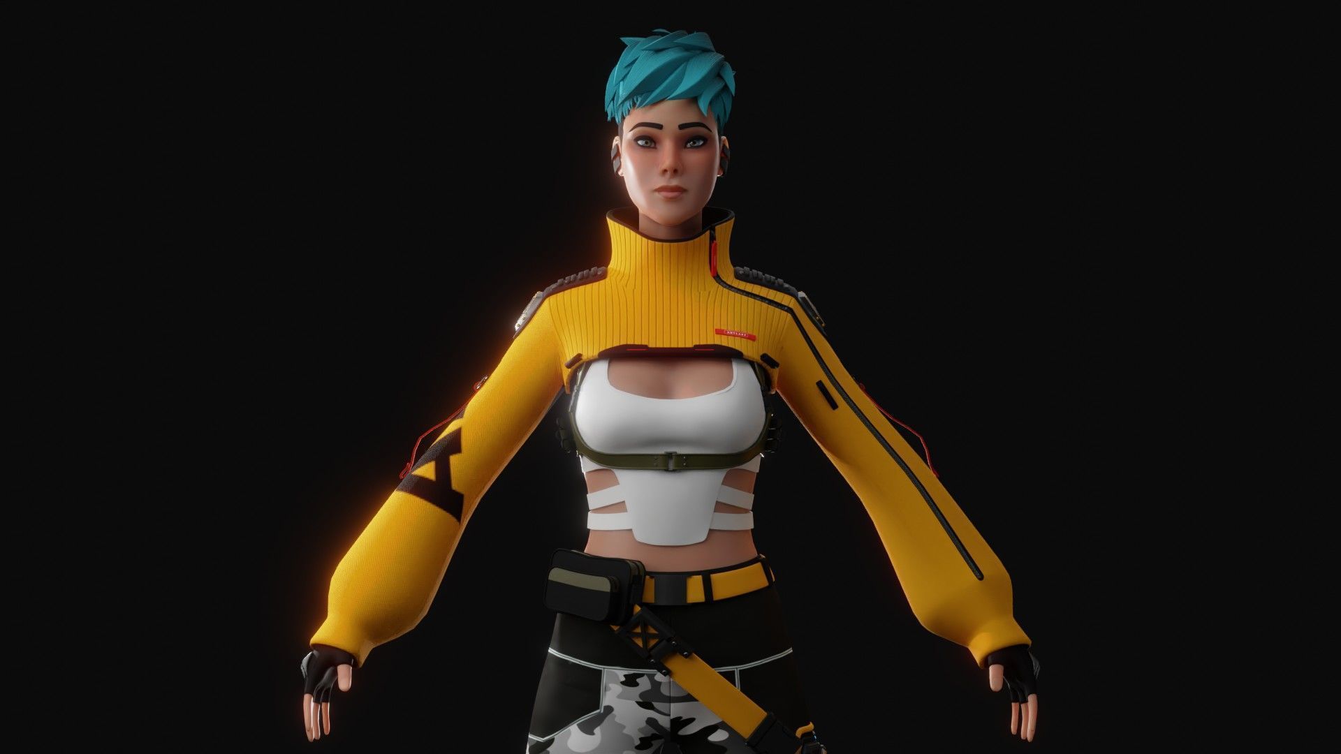 Rigged Female character free 3D model rigged | CGTrader