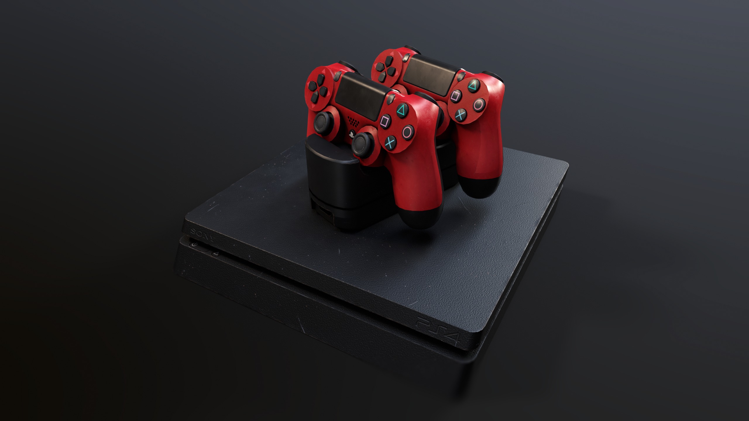 PS4 Slim with Dual Shock PS4 Controller and Controller Charger free VR ...