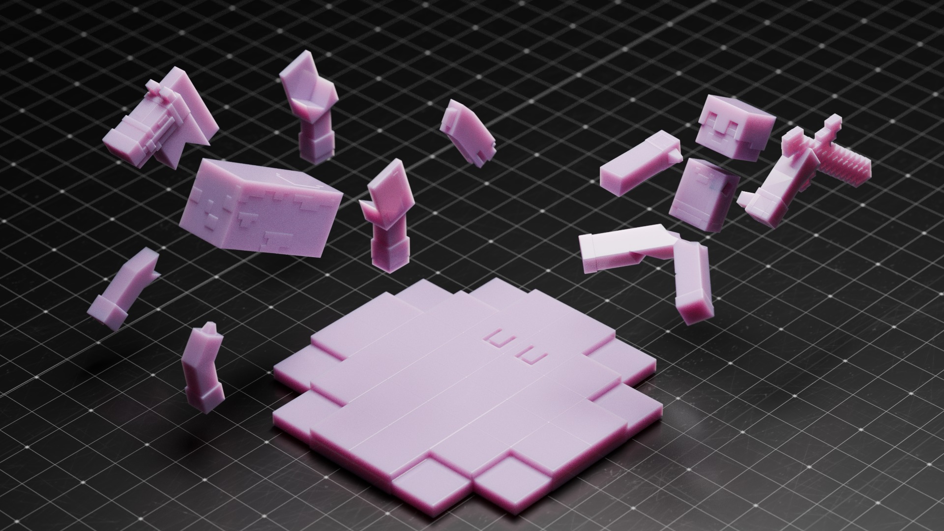 Minecraft 3d Print model 3D model 3D printable | CGTrader