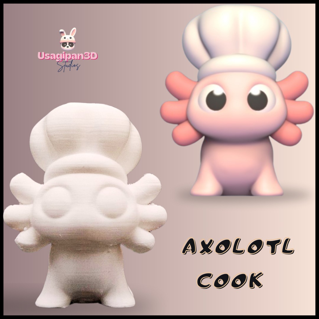 Axolotl Cook 3D model 3D printable | CGTrader