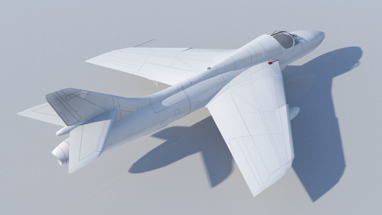 3D model Hawker Hunter T8 static VR / AR / low-poly | CGTrader