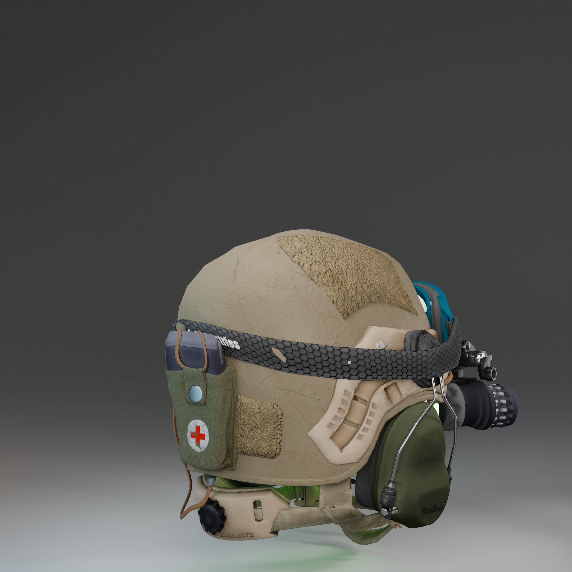 3D model Advanced Combat Helmet 3D Model Military Tactical Helmet VR ...