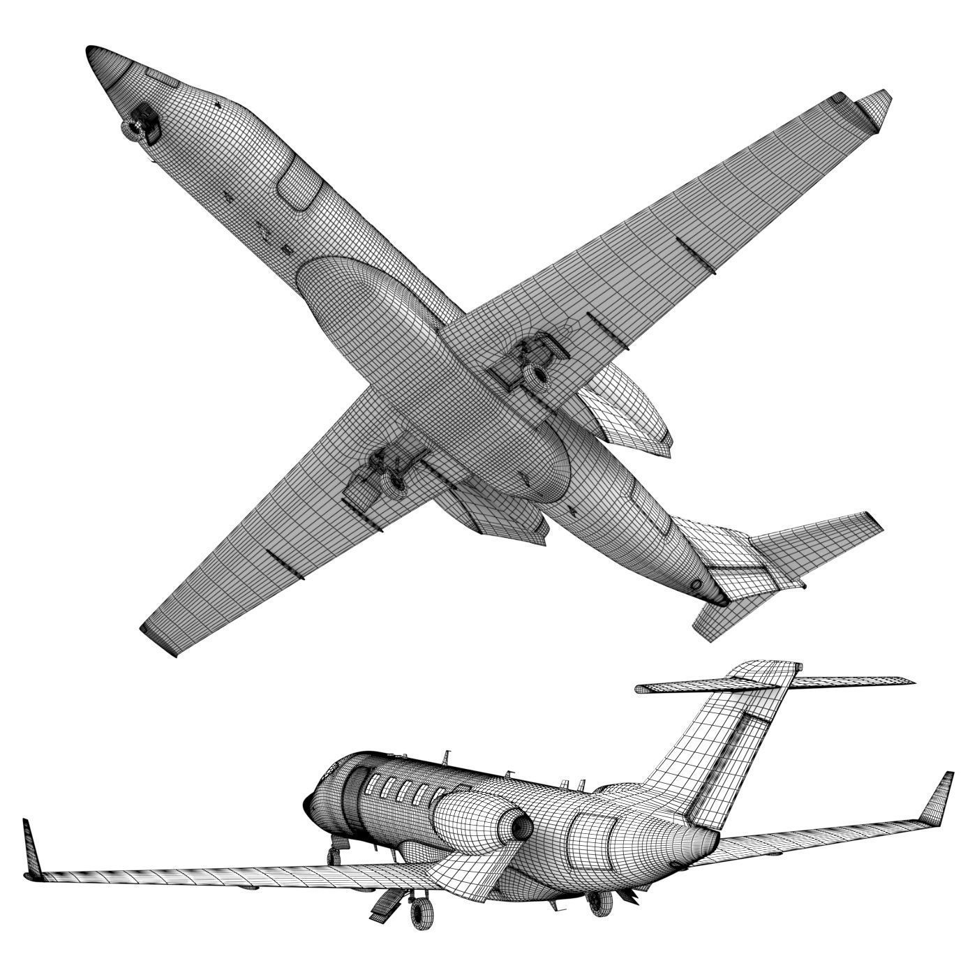 Hondajet Echelon airplane 3D model | CGTrader