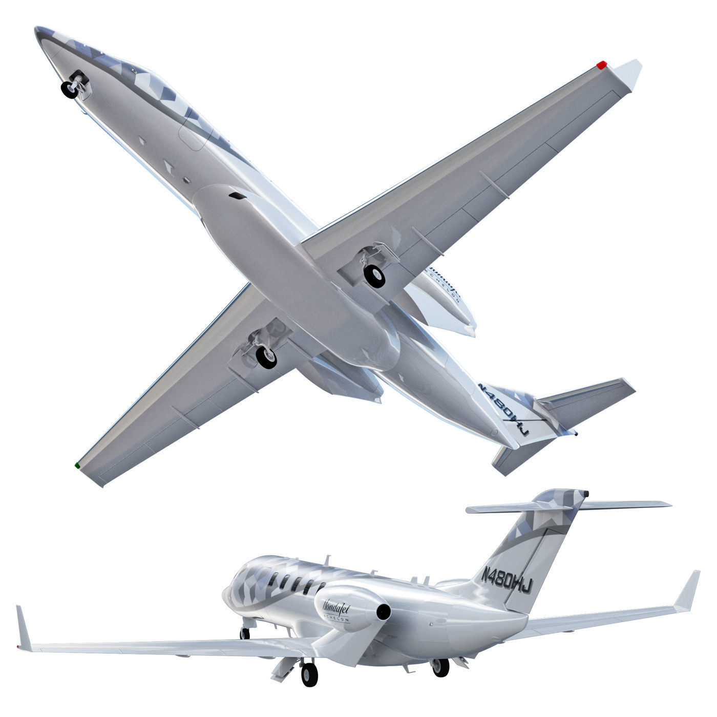 Hondajet Echelon airplane 3D model | CGTrader