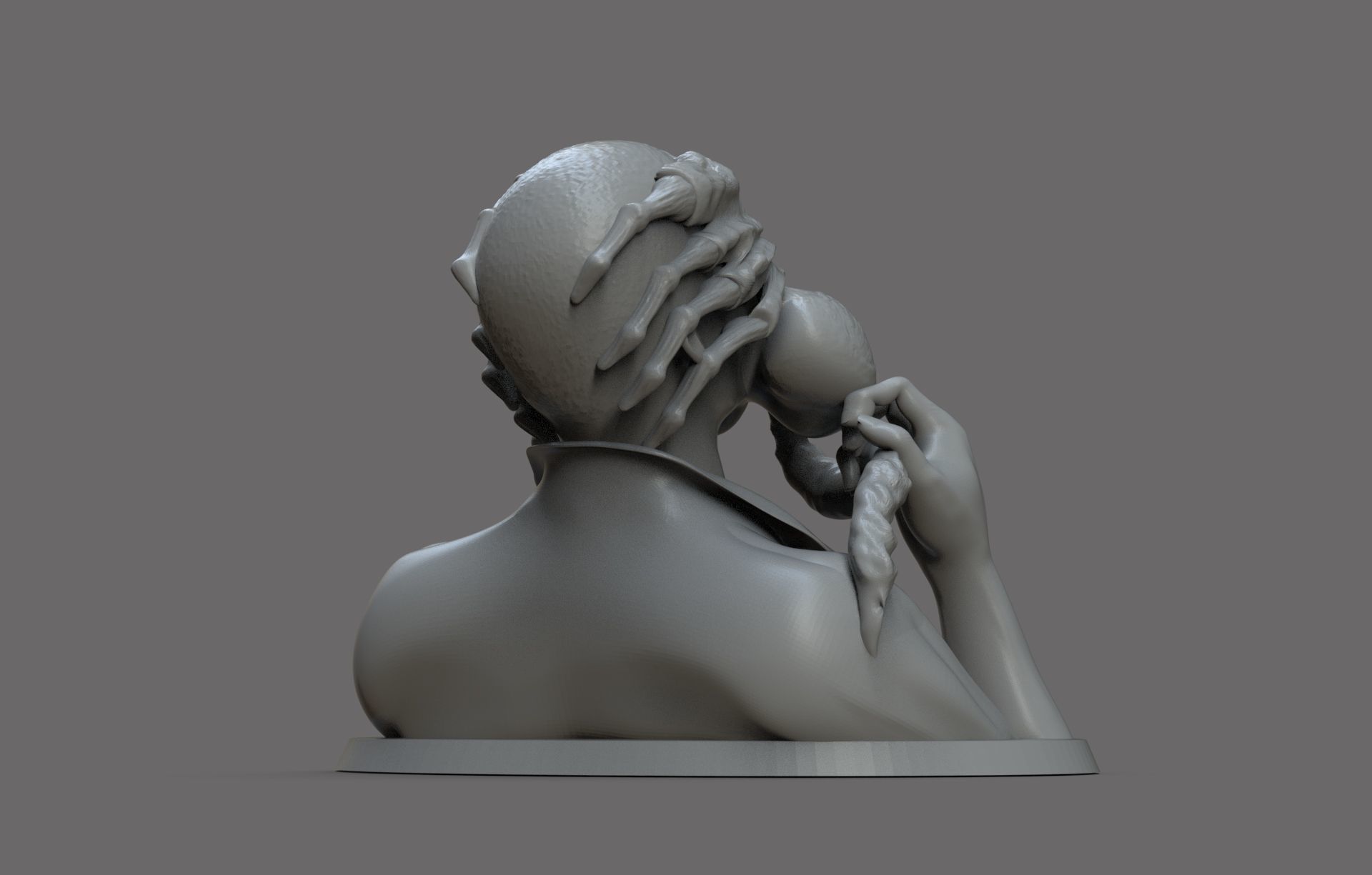 Alien Romulus Bust 3D model 3D printable | CGTrader