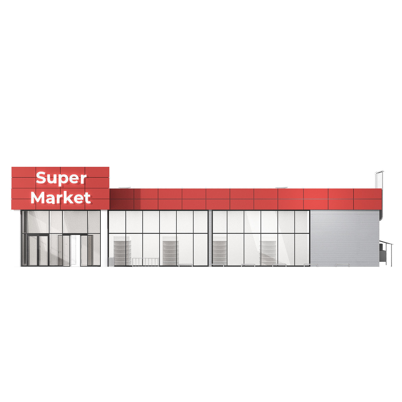Supermarket Small grocery store shop 3D model | CGTrader