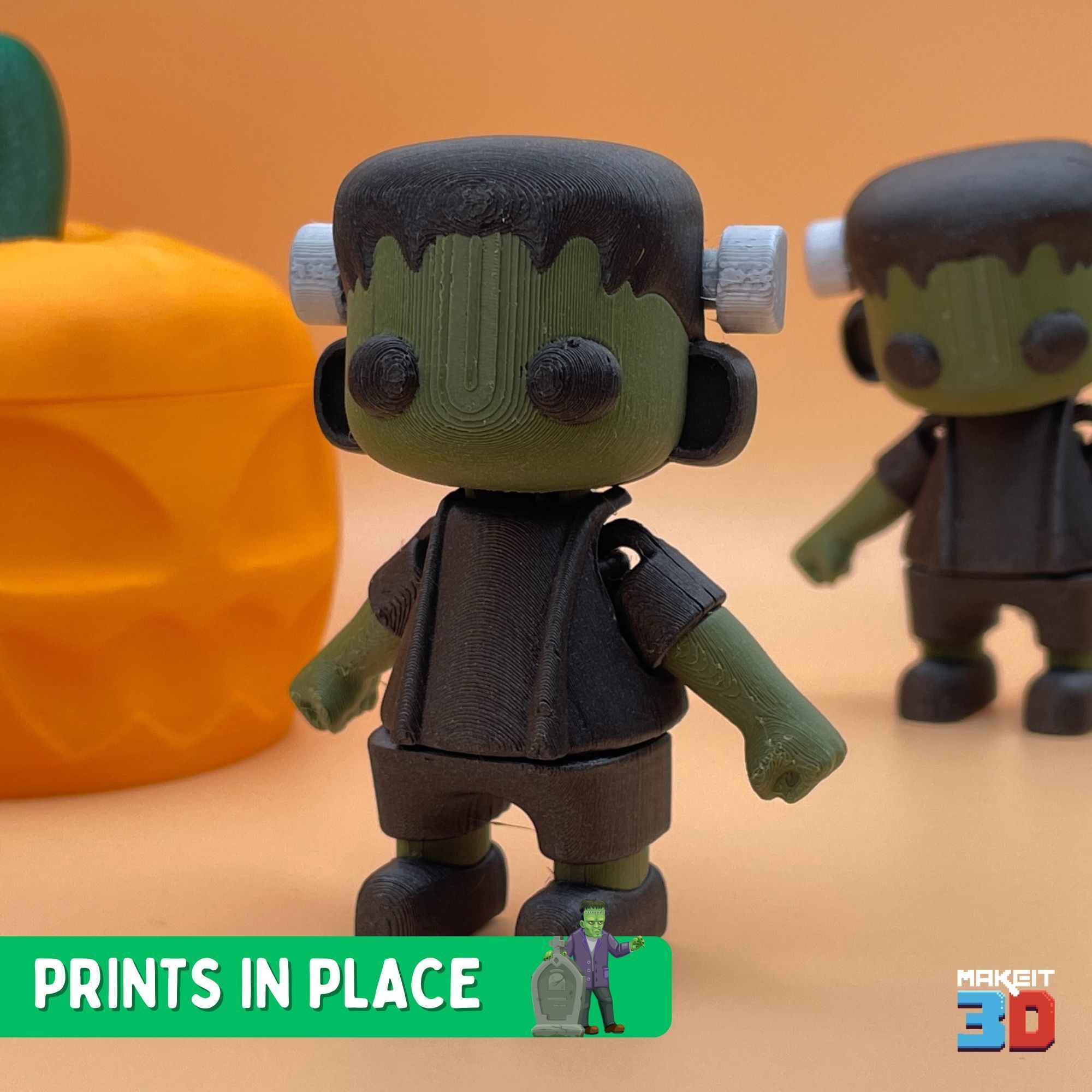 3D Printable Articulated Flexi Frankenstein STL Files 3D model 3D ...