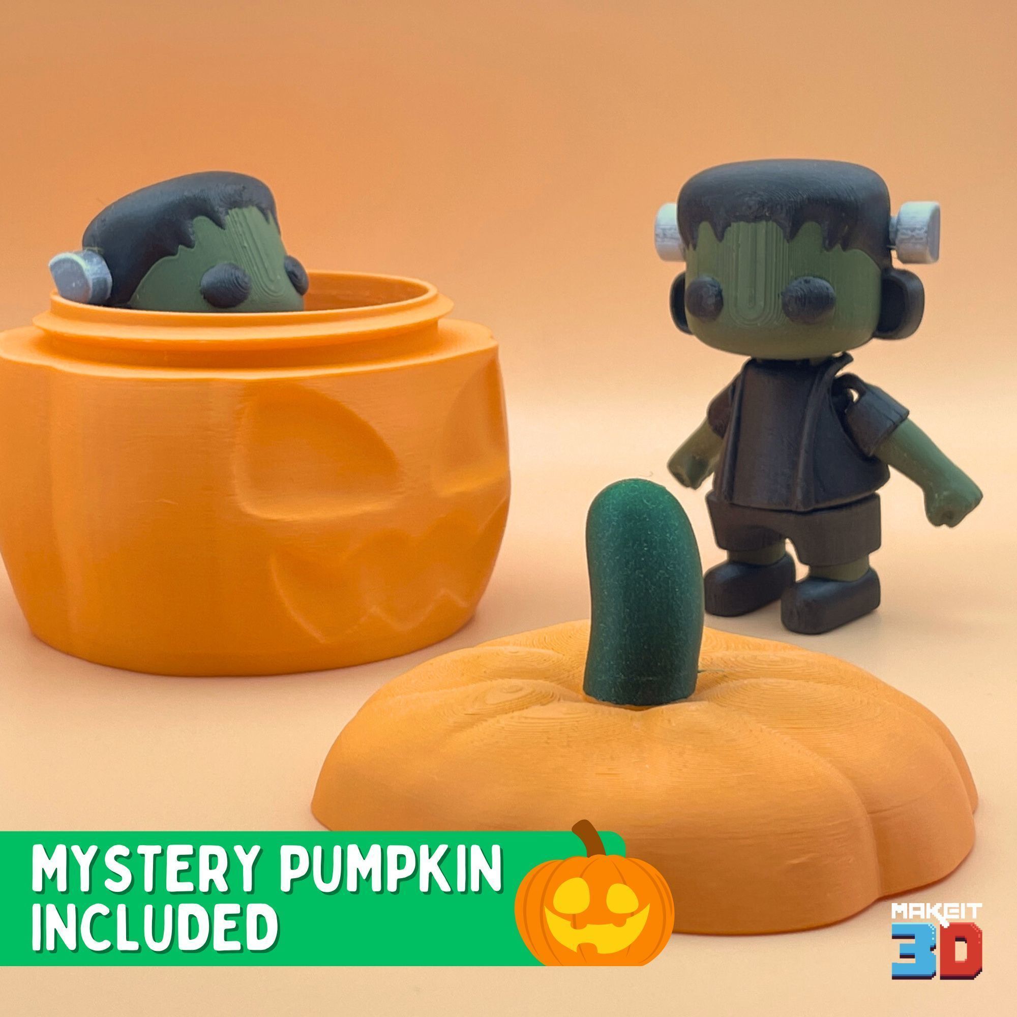 3D Printable Articulated Flexi Frankenstein STL Files 3D model 3D ...