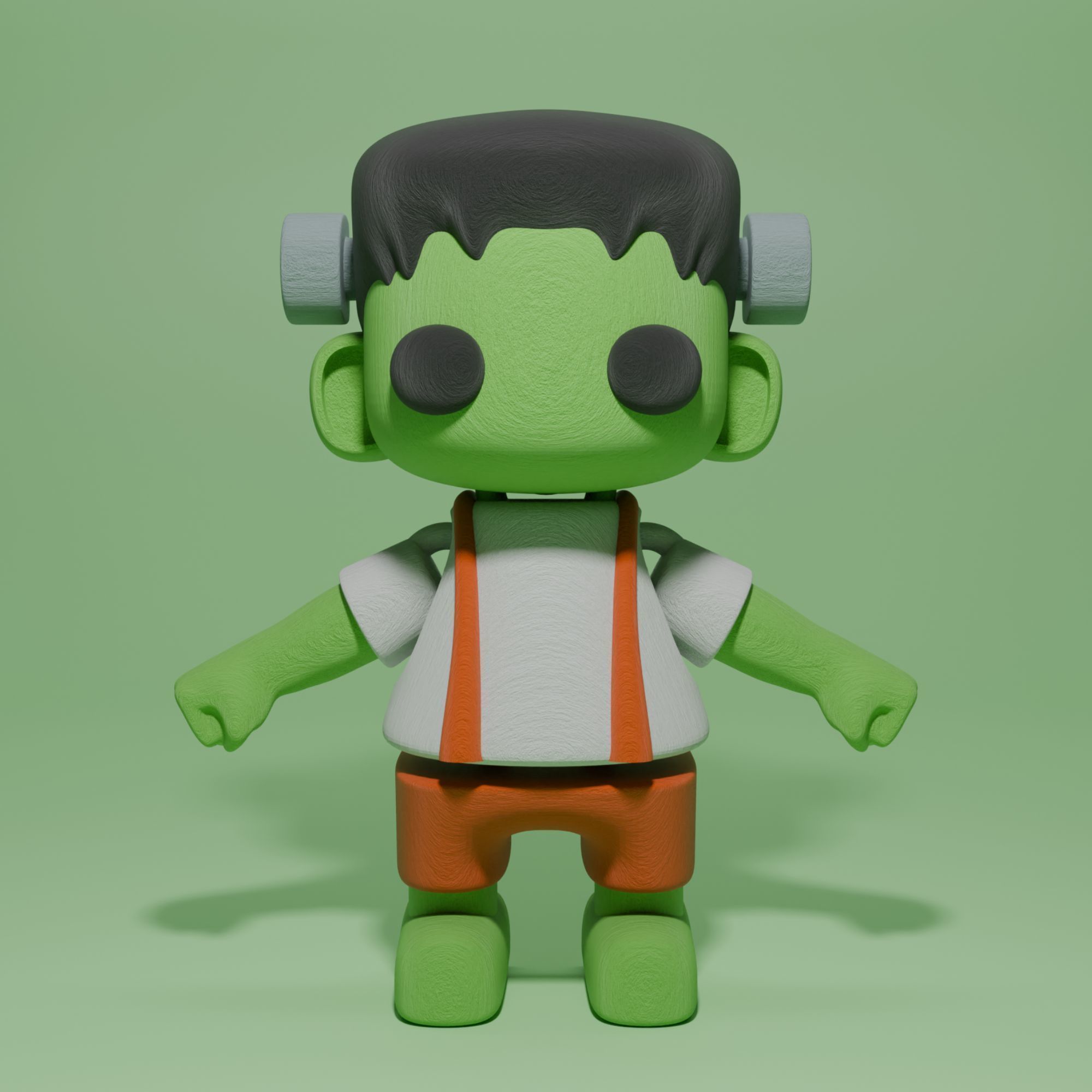 3D Printable Articulated Flexi Frankenstein STL Files 3D model 3D ...