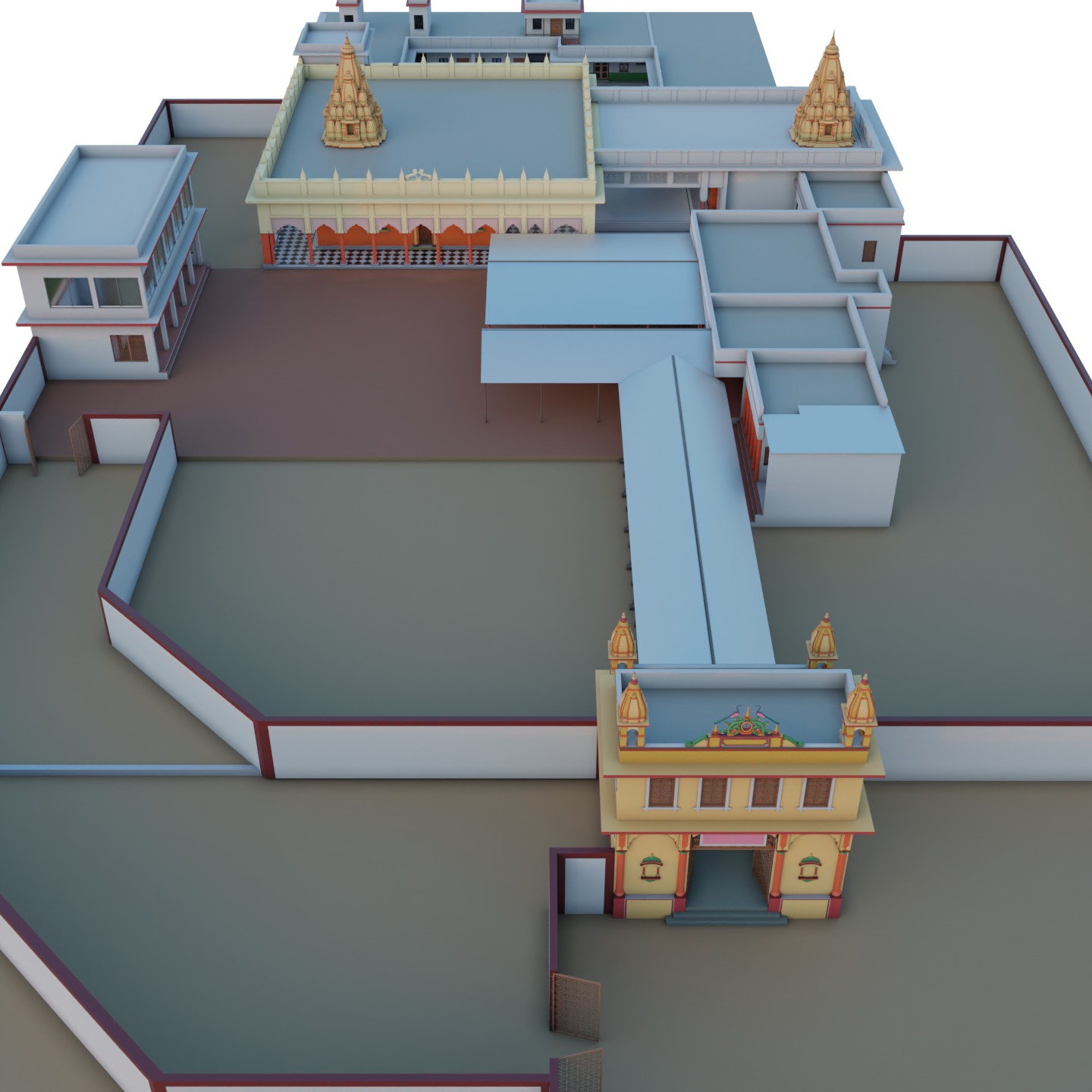 SankatMochan Hanuman Temple 3D model | CGTrader