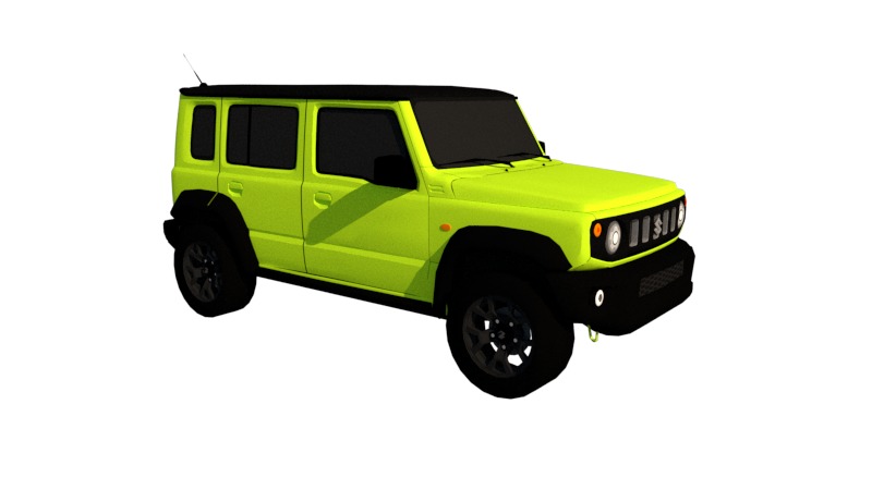 3D model SUZUKI JIMNY 5 DOOR 1 3 16V 4X4 2024 VR / AR / low-poly | CGTrader