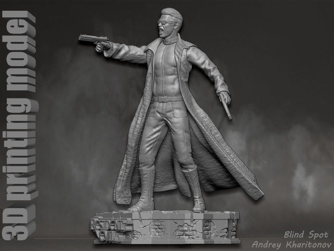 Albert Wesker Resident Evil 3D model 3D printable | CGTrader