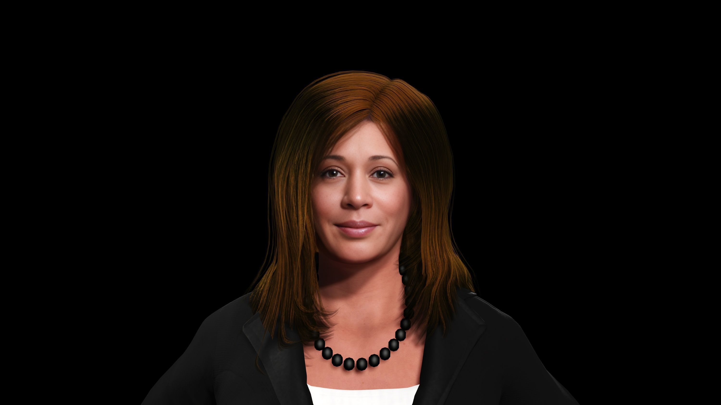Kamala Harris Hyper Realistic Fully Rigged 3D Character 3D model rigged ...