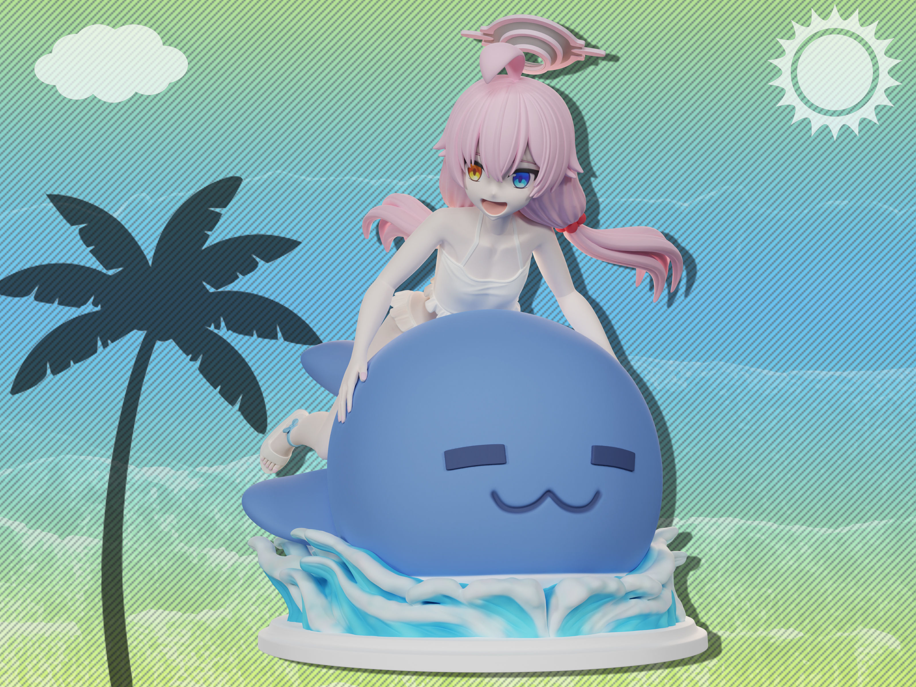 Takanashi Hosino summer figure 3d 3D model 3D printable | CGTrader