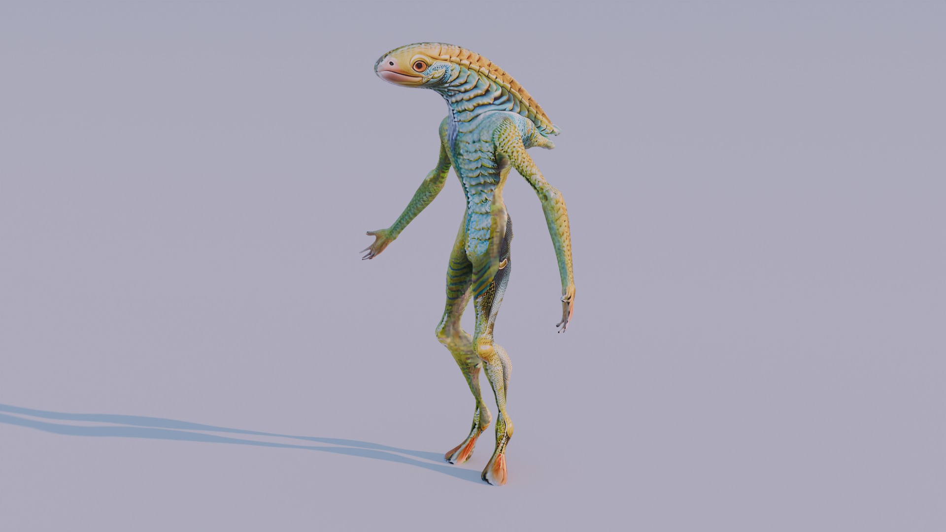 Horror Tall Alien Creature free 3D model | CGTrader