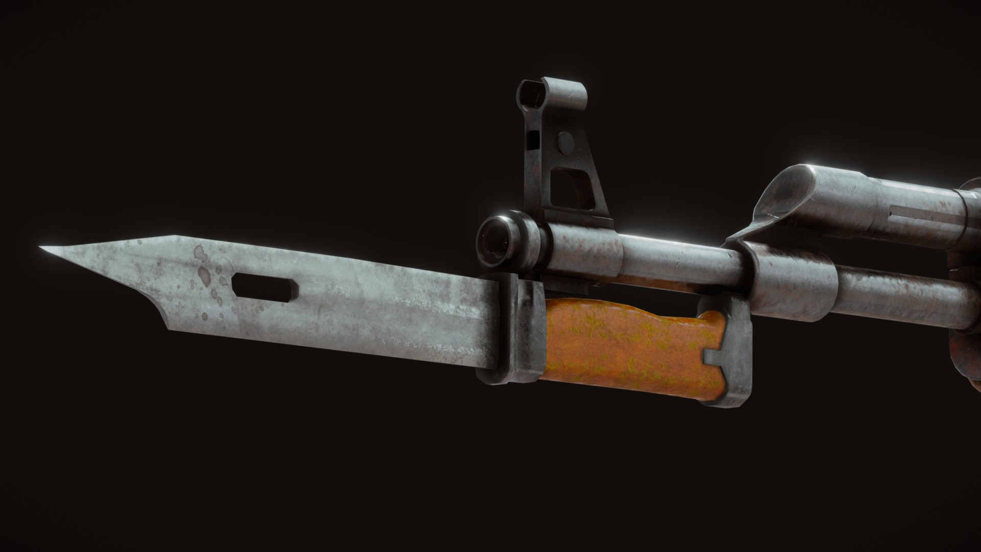 AKS Rifle free VR / AR / low-poly 3D model | CGTrader