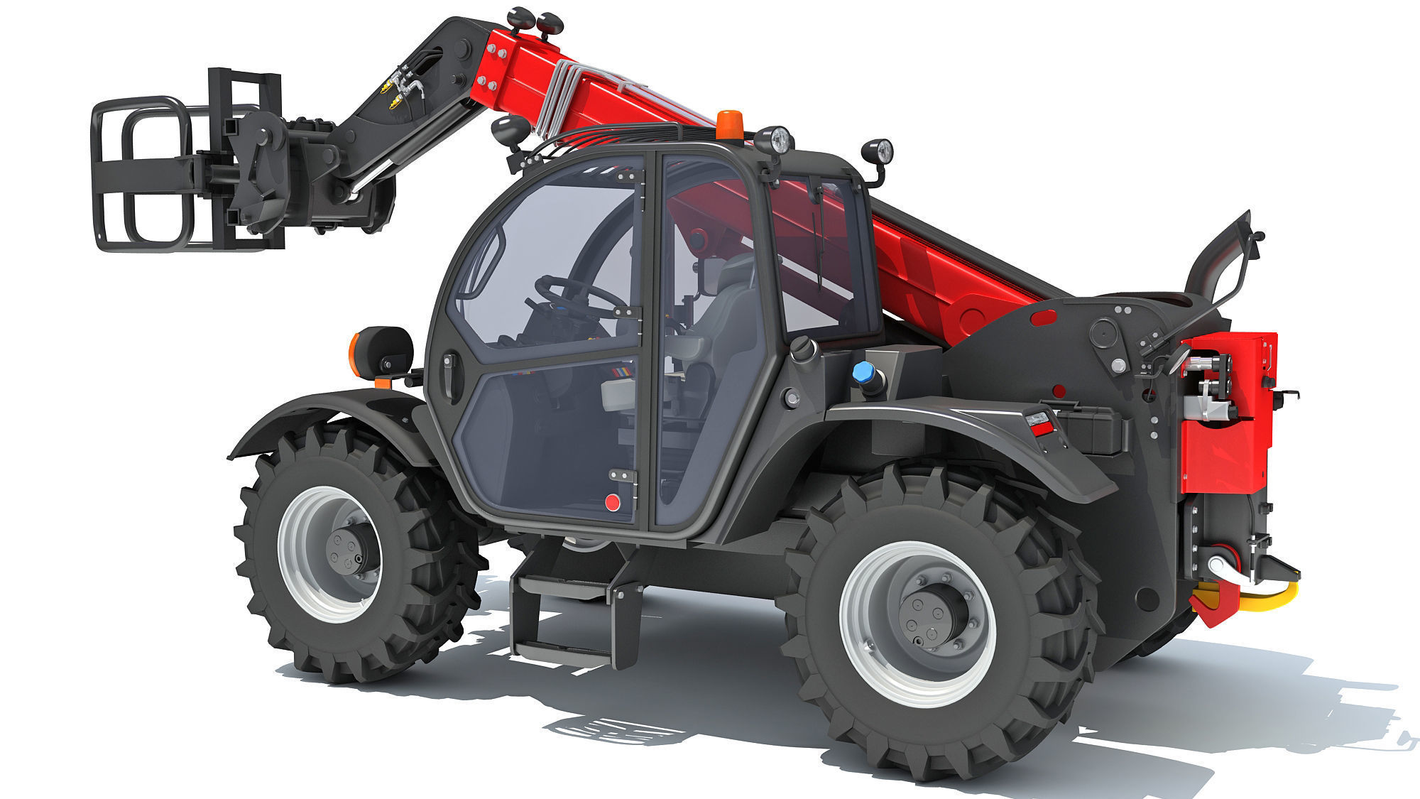 Telescopic Handler Telehandler Forklift 3D model | CGTrader