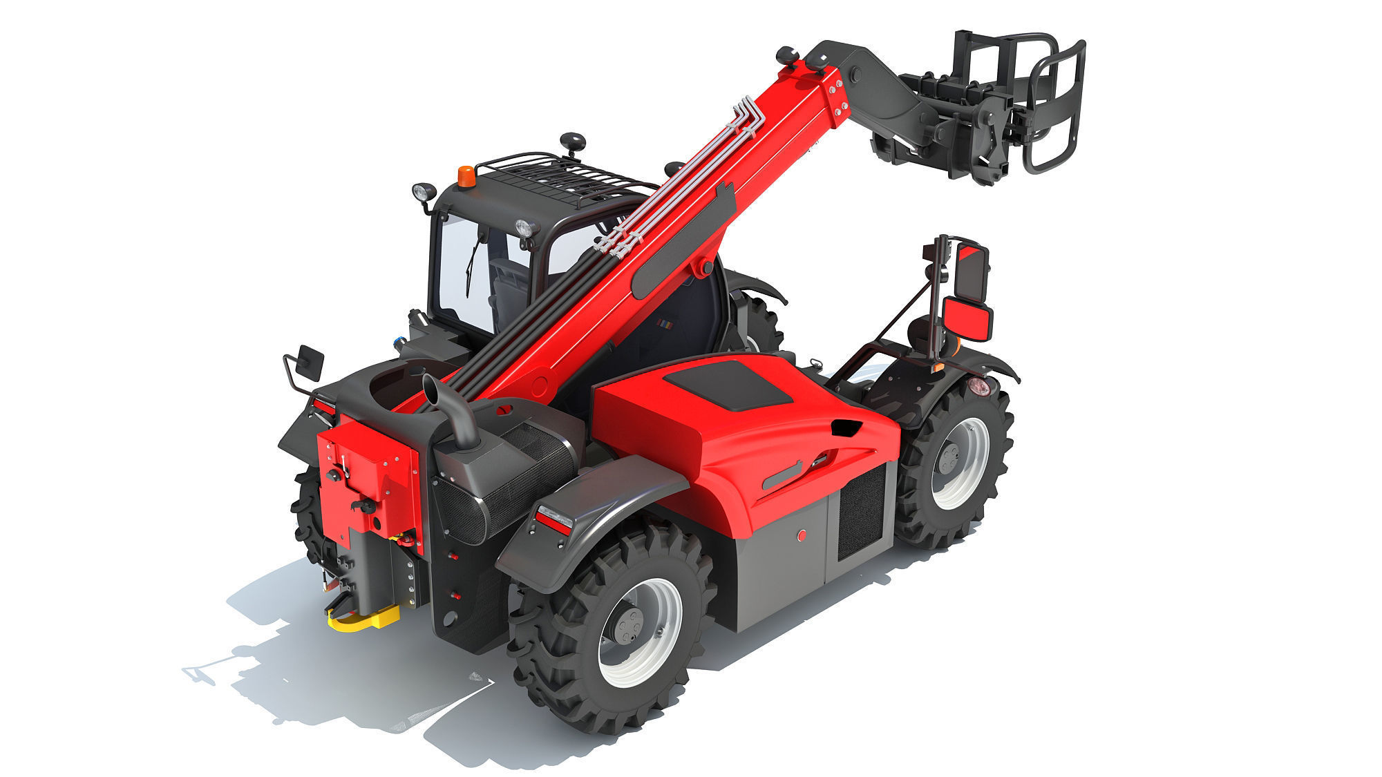 Telescopic Handler Telehandler Forklift 3D model | CGTrader