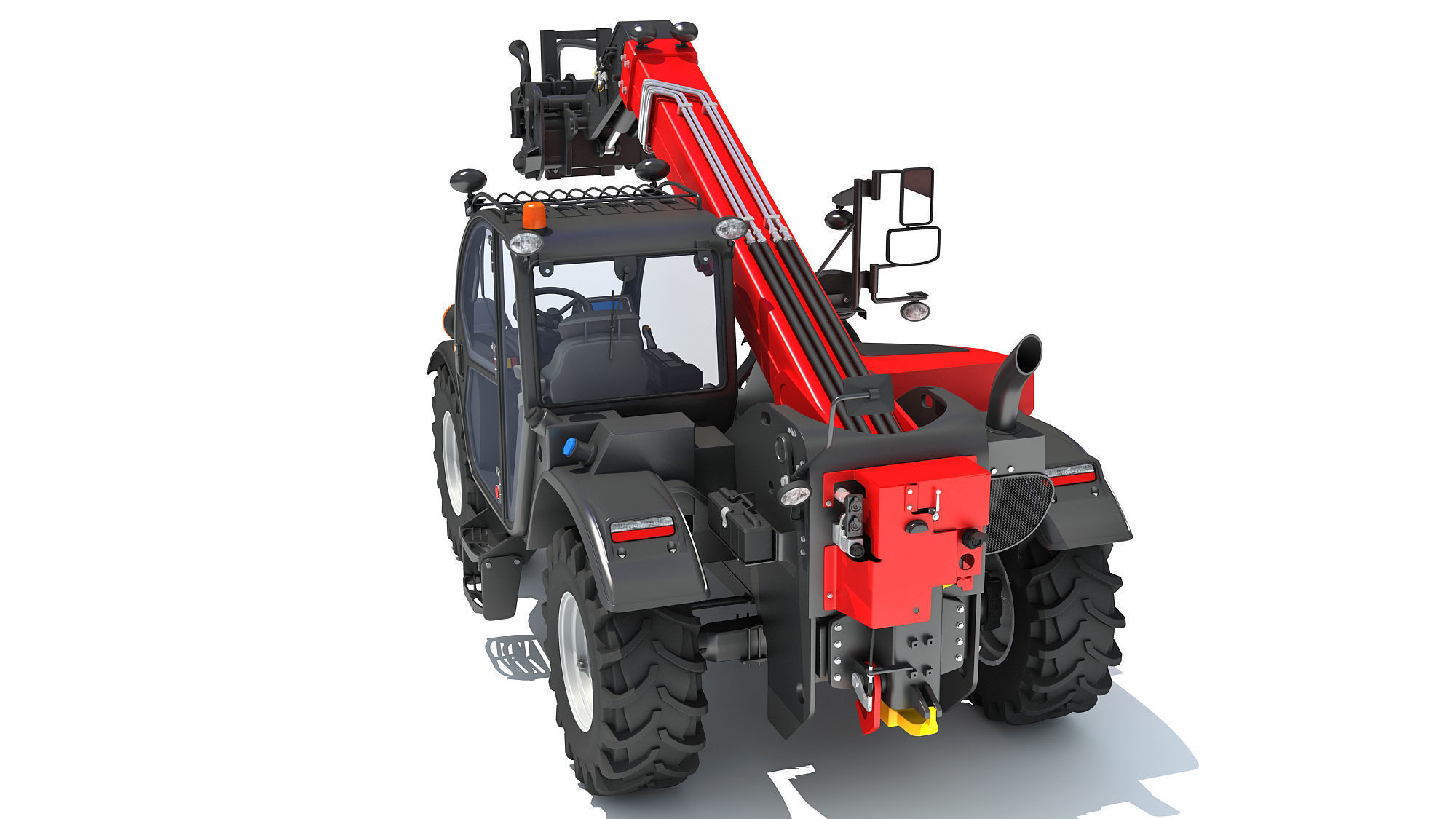 Telescopic Handler Telehandler Forklift 3D model | CGTrader