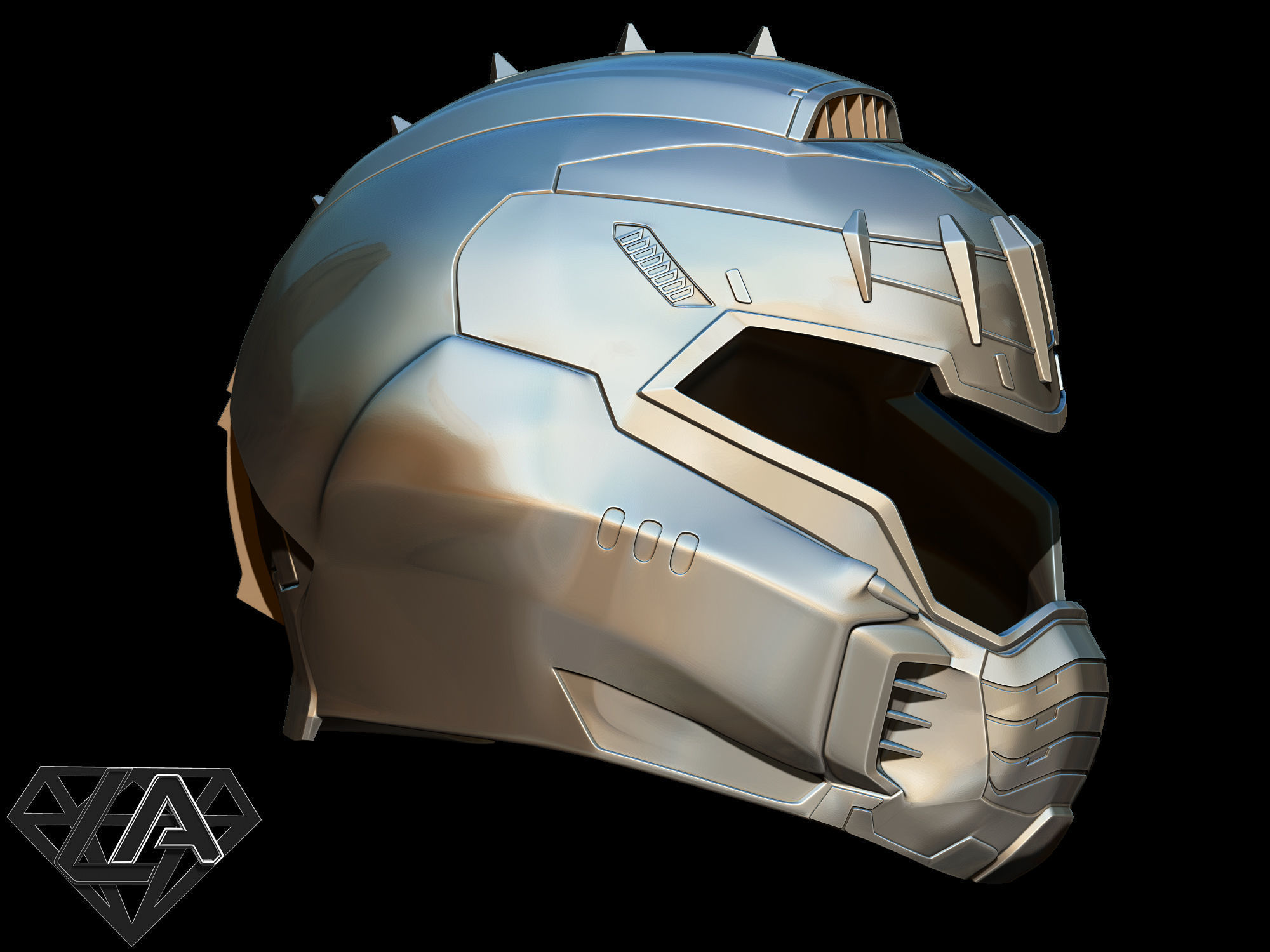 Doom The Dark Ages helmet 3D model 3D printable | CGTrader