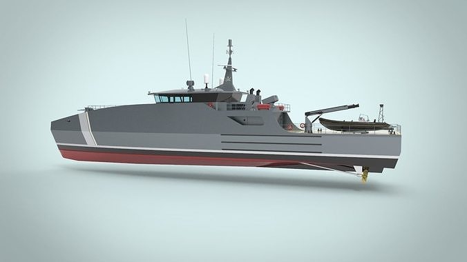 Coastguard Patrol Ship 3D model | CGTrader