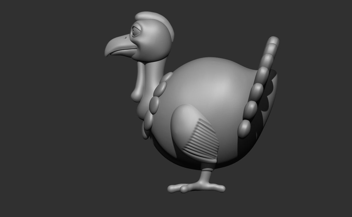 cartoon turkey 3d model for 3d printing 3D model 3D printable | CGTrader