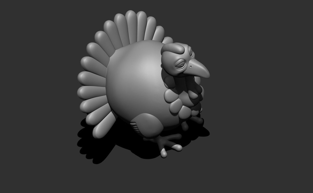 cartoon turkey 3d model for 3d printing 3D model 3D printable | CGTrader