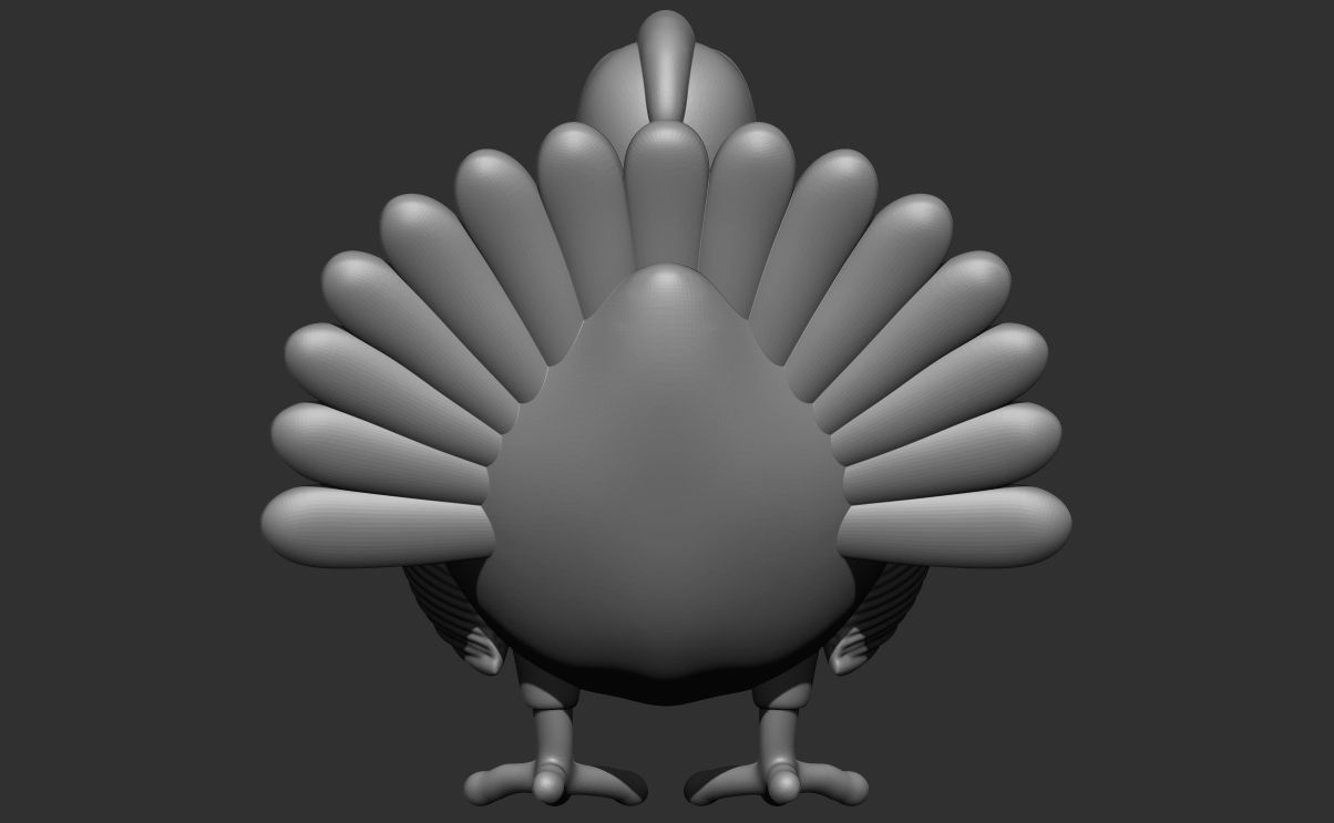 cartoon turkey 3d model for 3d printing 3D model 3D printable | CGTrader