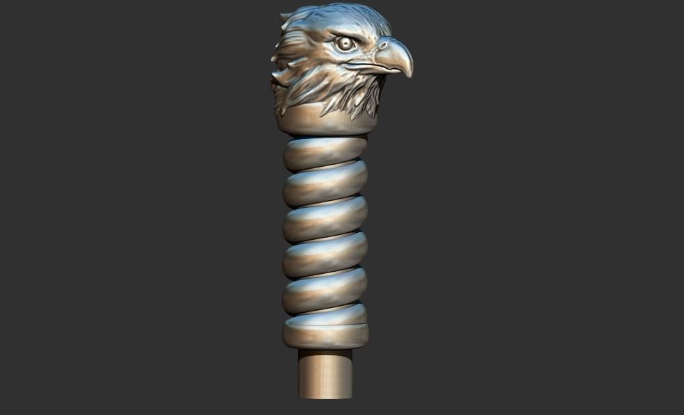 Eagle Canes and Walking Sticks HANDLE 3D Model printable 3D model 3D ...
