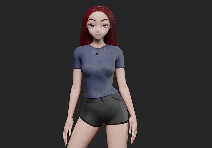 3D model Basic Standard girl V29925 VR / AR / low-poly | CGTrader