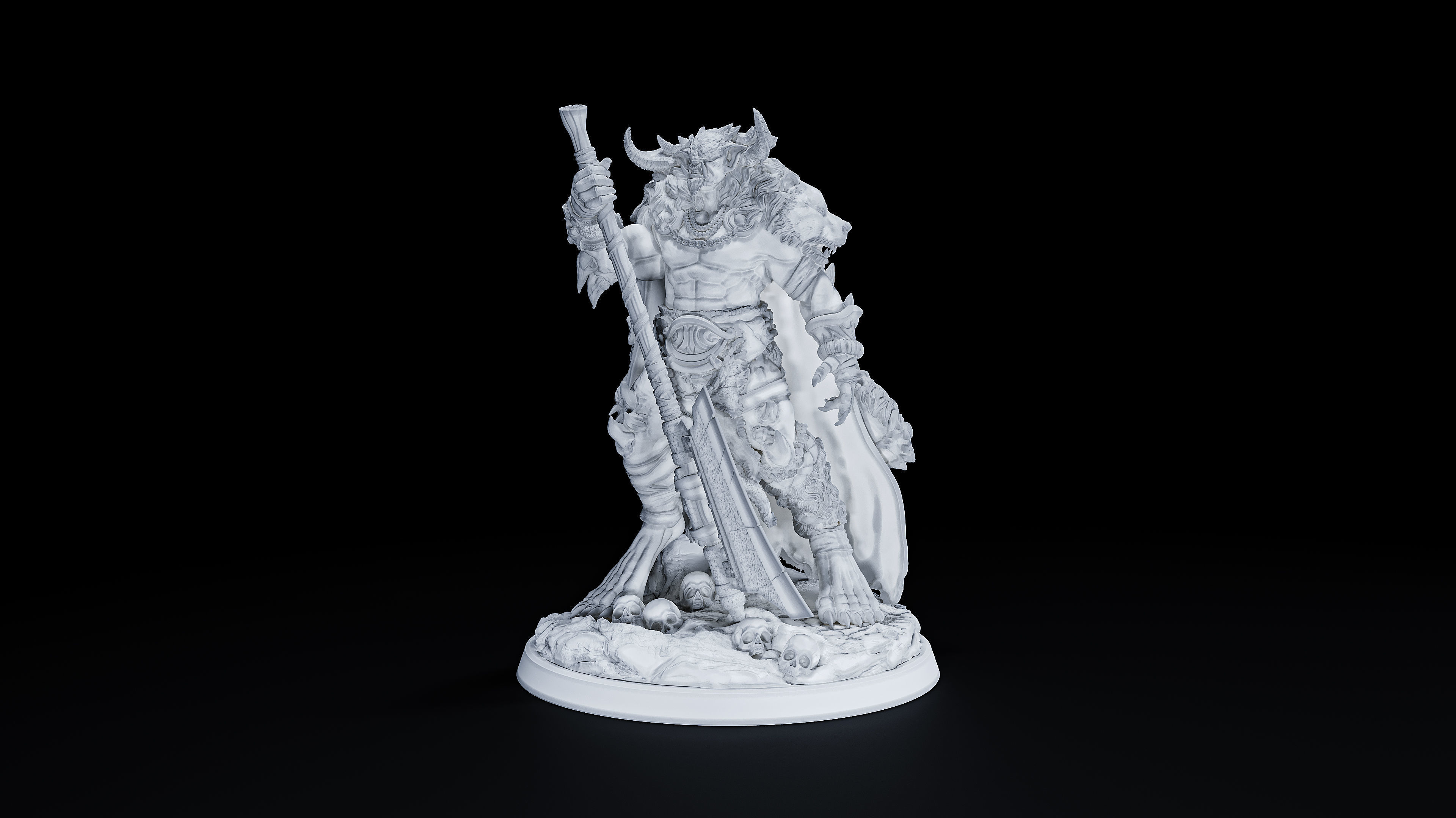 Tanarukk warrior 3D model 3D printable | CGTrader