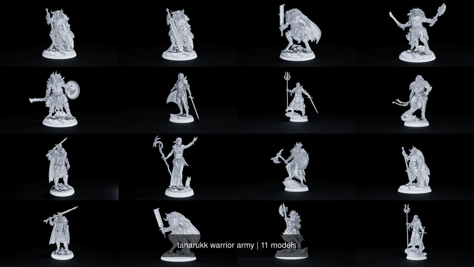 tanarukk warrior army 3D Model Collection 3D printable | CGTrader