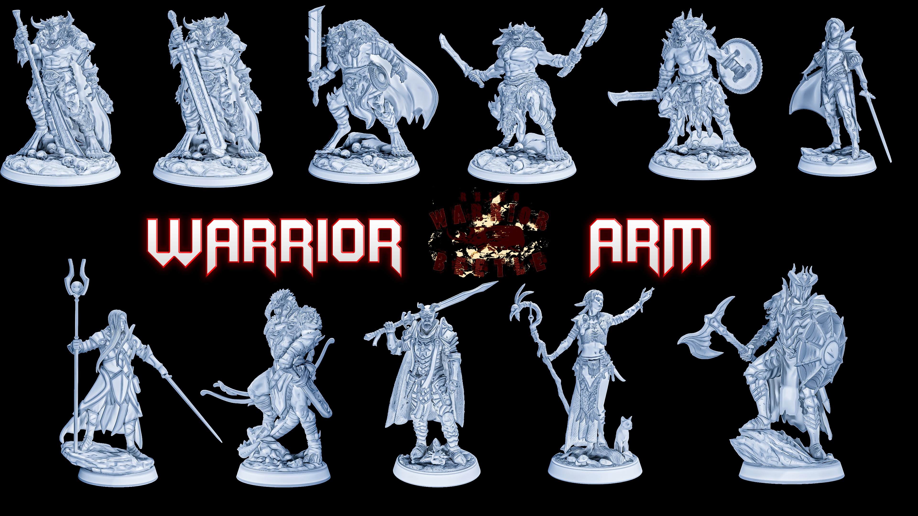 tanarukk warrior army 3D Model Collection 3D printable | CGTrader