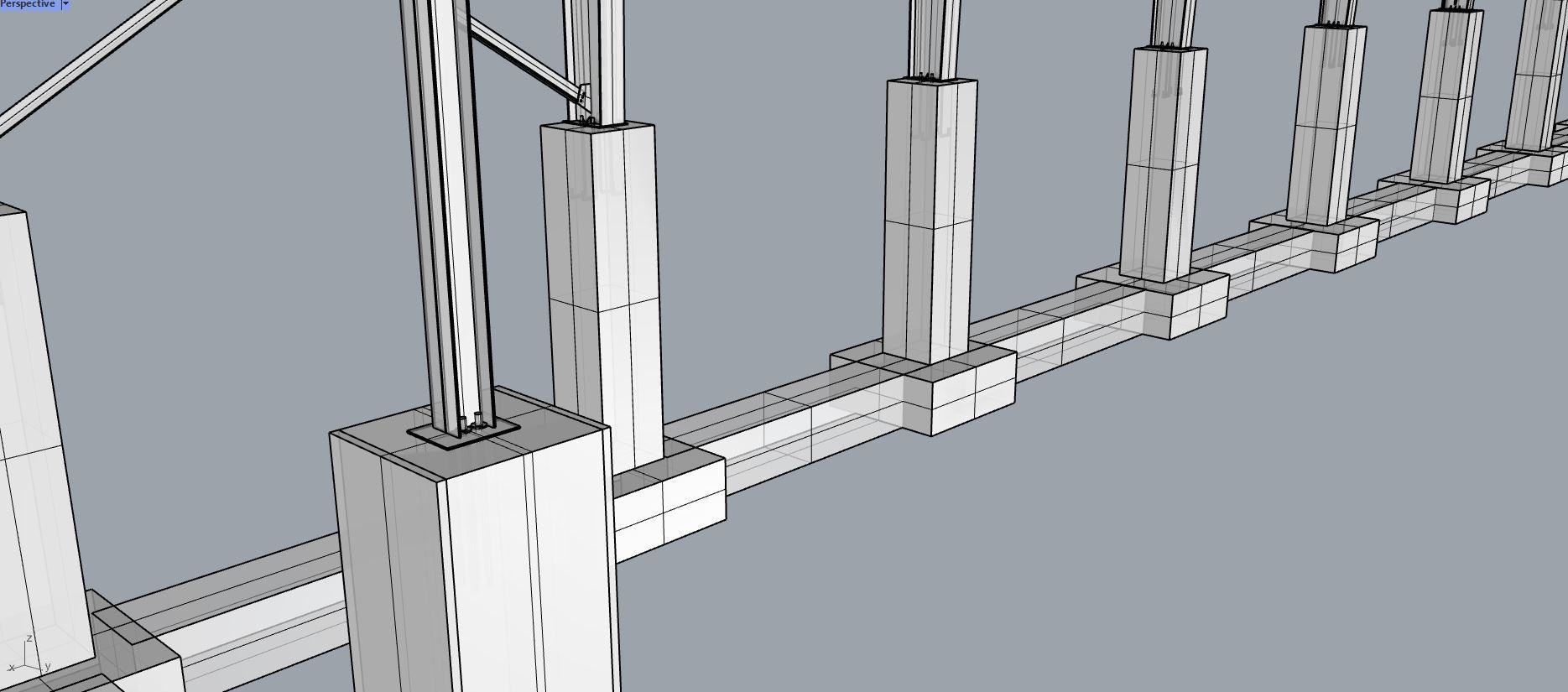 Designing a steel structure using Rhino 3D 3D model | CGTrader
