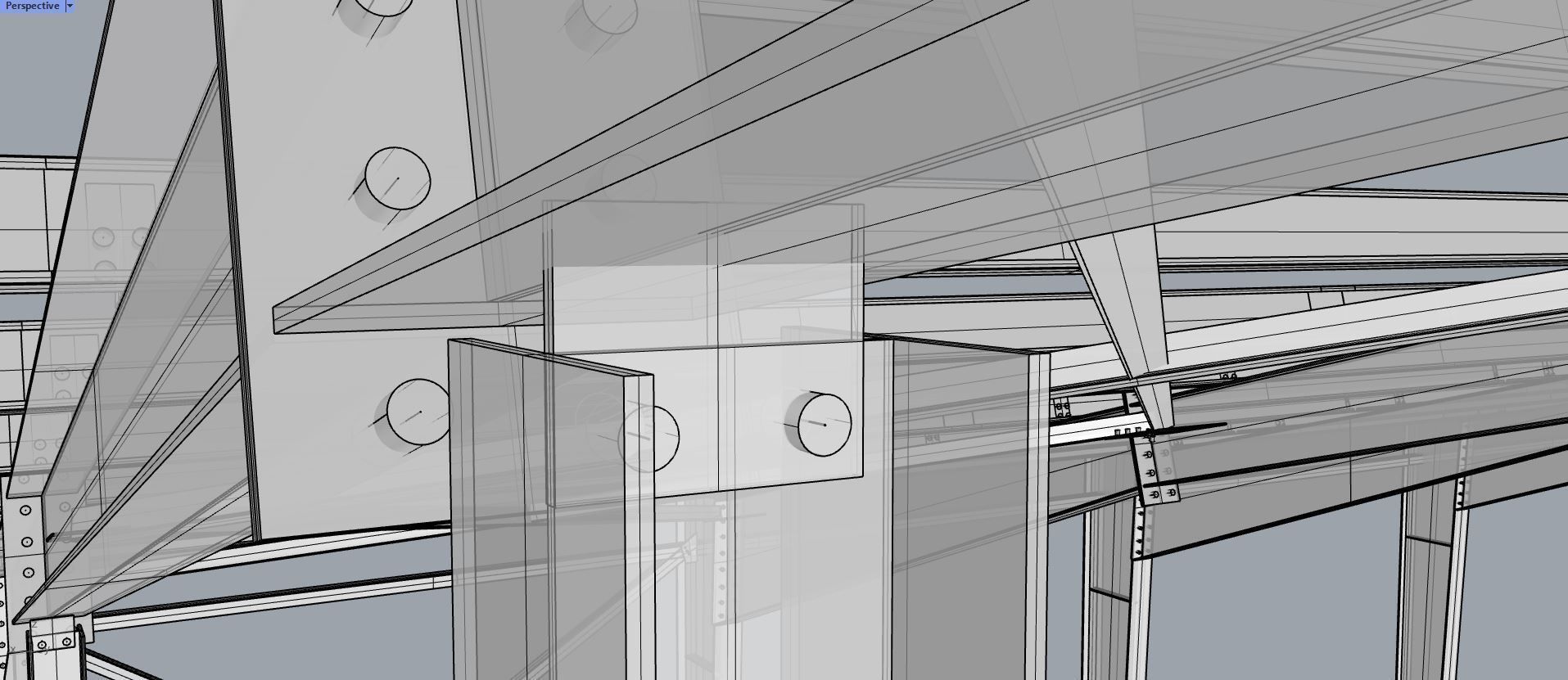 Designing a steel structure using Rhino 3D 3D model | CGTrader