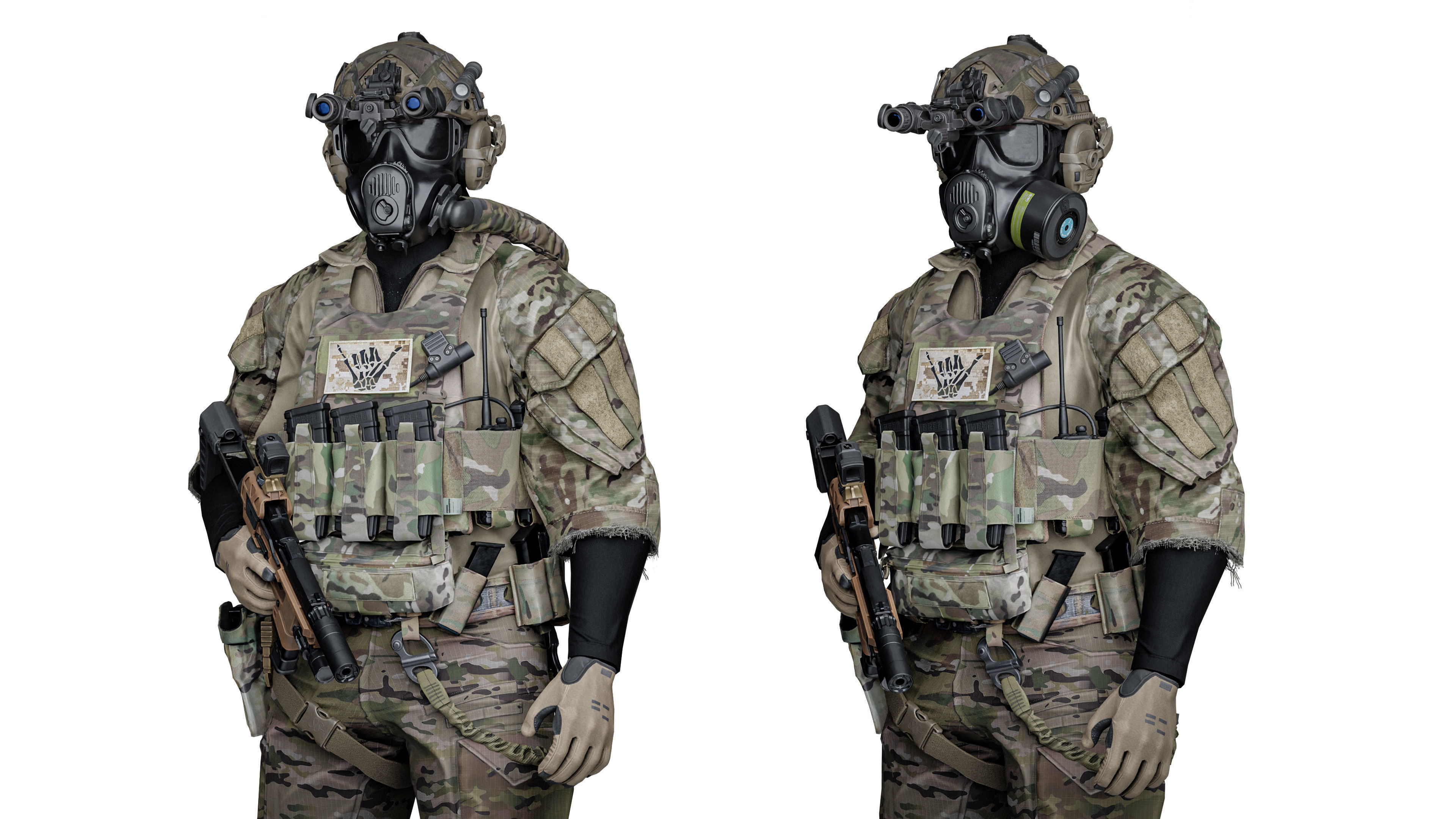 3D model AVON M53A1 GAS MASK VR / AR / low-poly | CGTrader